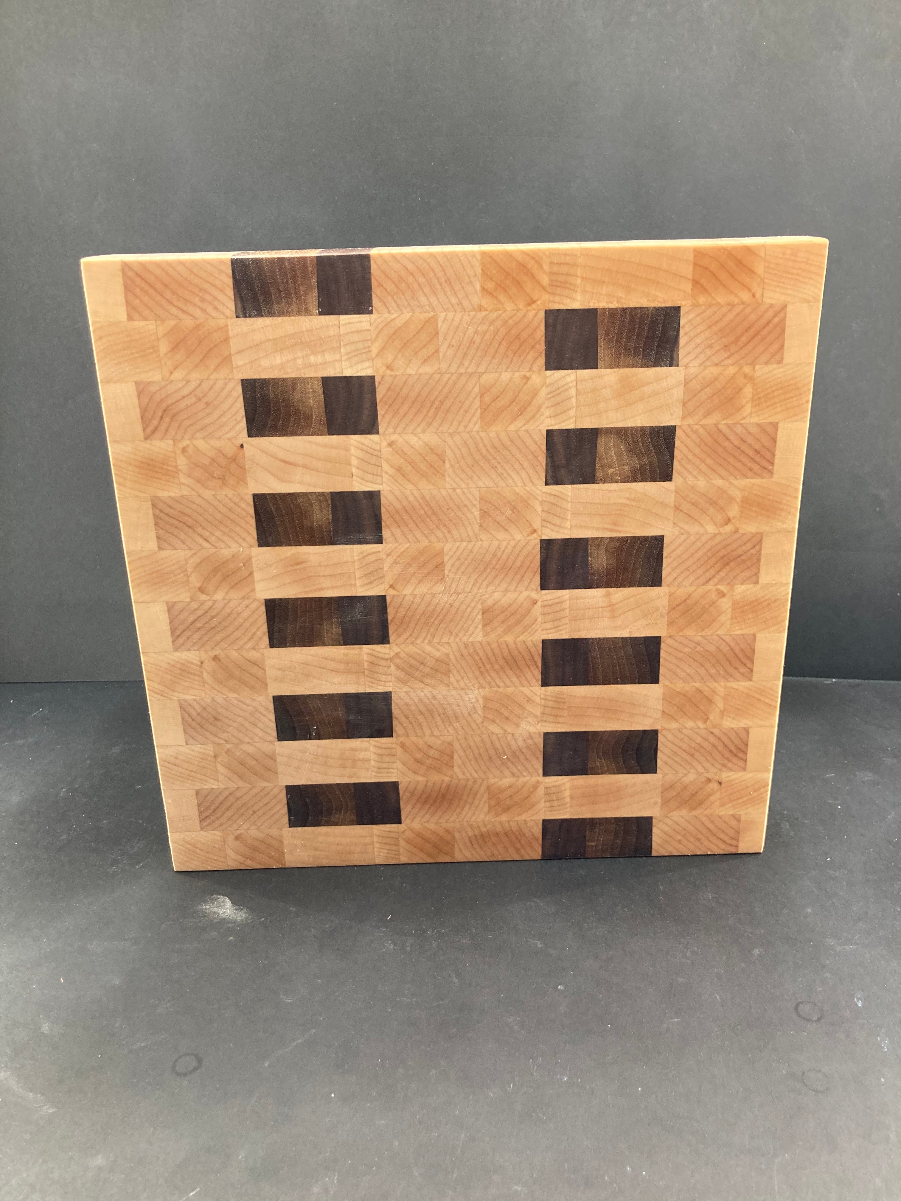 Maple Walnut End Grain Board – The Shed Handmade